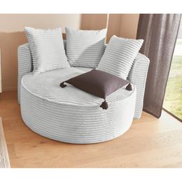 LeGer Home by Lena Gercke XXL-Sessel &raquo;Isalie, Lesesessel, Loveseat, inklusive Zierkissen&laquo; extra gro&szlig;e Sitzfl&auml;che, optional mit Hocker, Cord, Samt, 