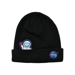 MisterTee Beanie &raquo;Unisex NASA Embroidery Beanie Kids&laquo; 1 Stk. black