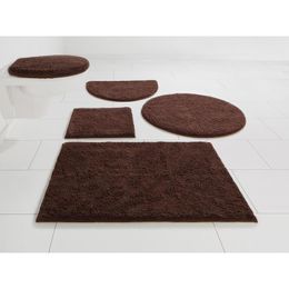 my home Badematte &raquo;Maren, Badvorleger, Badezimmer Teppich&laquo; H&ouml;he 15 mm rutschhemmend beschichtet fu&szlig;bodenheizungsgeeignet Bio-Baumwolle, Badteppich,...