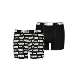Puma Boxershorts »BOYS EVERYDAY LOGO PRINT BOXERS 2P«, 2er Packer Packung, mit breitem Logobund schwarz, bedruckt 134/140 134/140 Jungenunterhose...