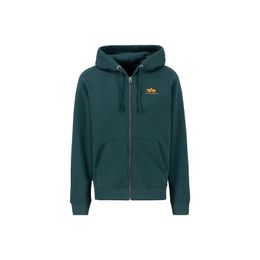 Alpha Industries Hoodie &raquo;Basic Zip Hoodie SL&laquo; Force Green XXL XXL Brushed Fleece Stoff