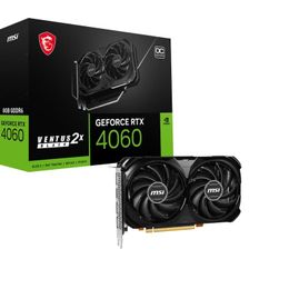 MSI Grafikkarte »GEFORCE RTX 4060 VENTUS 2X BLACK 8G OC« ohne Farbbezeichnung