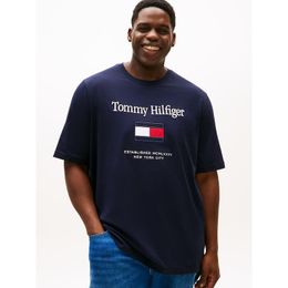 Tommy Hilfiger Big & Tall TOMMY HILFIGER BIG & TALL T-Shirt »BT-TOMMY EMBRO FLAG« Desert Sky XXL XXL Rundhalsshirt von Tommy Hilfiger Big & Tall