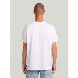 G-Star Raw G-STAR T-Shirt »Flock Back Loose T-Shirt« white XL XL Runder Ausschnitt