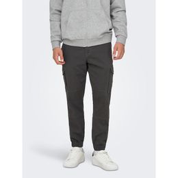 Only & Sons ONLY & SONS Cargohose &raquo;ONSCARTER LIFE CARGO CUFF 0013 PANT NOOS&laquo; Grey Pinstripe 30 - L&auml;nge 32 L&auml;nge 32 30 L&auml;ssige und unkomplizierte Cargo f&uuml;r den...