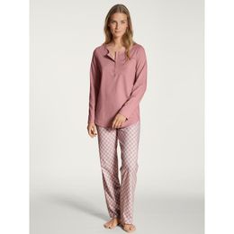 Calida Pyjama &raquo;Lovely Nights&laquo; 2 mit Knopfleiste am Aussschnitt rose bud M (44/46) M (44/46) Langer Pyjama von Calida