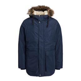 Jack & Jones Jack & Jones Herren Outdoorjacke &raquo;JJDAVID PARKA JACKET&laquo; mit Kapuze blau M