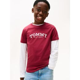 Tommy Hilfiger T-Shirt Rich Cherry 4 (104) 4 (104) T-Shirt von Tommy Hilfiger für Jungen