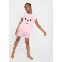 bonprix Shorty Set, 2 hellrosa/fuchsia 92/98 92/98 Shorty als praktisches Set f&uuml;r entspannte N&auml;chte