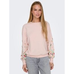 Only Damen Only Sweatshirt &raquo;ONLBROOKE L/S O-NECK FLOWER SWT&laquo; XL