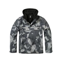 Brandit Anorak »Herren Fleece Pull Over Windbreaker« 1 Stk. tlg. mit Kapuze digitalnightcamo 5XL 5XL Windbreaker für Schutz vor Wind und Wetter