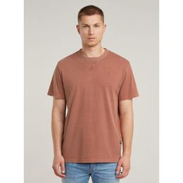 G-Star Raw G-STAR T-Shirt »Nifous T-Shirt« etruscan red gd L L Gerippter Ausschnitt und Einsatz