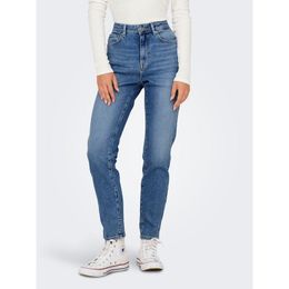 Only Straight-Jeans »ONLEMILY STRETCH HW ST AK DNM CRO571NOOS« Medium Blue Denim 25 - Länge 32 Länge 32 25 Straight-fit-Jeans mit hoher Leibhöhe...