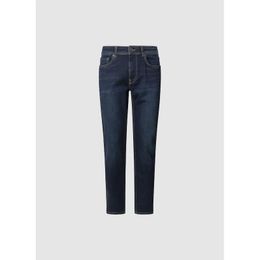 Pepe Jeans Damen Tapered-fit-Jeans &raquo;STANLEY&laquo; Ziern&auml;hte an den Ges&auml;&szlig;taschen blau 33, L&auml;nge 34