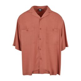 Urban Classics Langarmhemd &raquo;Herren Oversized Resort Shirt&laquo; 1 Stk. terracotta XL - US-Gr&ouml;&szlig;en US-Gr&ouml;&szlig;en XL Kurz&auml;rmelige Hemden f&uuml;r Freizeit und B&uuml;ro