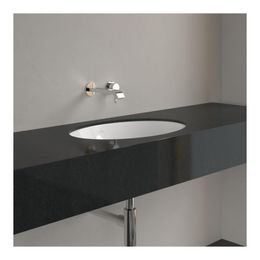 Villeroy & Boch Villeroy und Boch Loop & friends Unterbauwaschbecken 4A550001 oval, ohne Hahnlochbank, mit &Uuml;berlauf, 57 x 38 cm, wei&szlig;