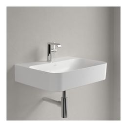 Villeroy & Boch Villeroy und Boch Finion Waschtisch 416864RW 600 x 470 x 164 mm, mit verdecktem Überlauf, Stone White CeramicPlus