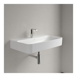 Villeroy & Boch Villeroy und Boch Finion Waschtisch 416881RW 800 x 470 x 165 mm, ohne Überlauf, Stone White CeramicPlus