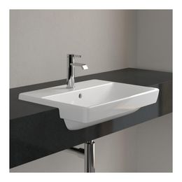 Villeroy & Boch Villeroy und Boch Avento Vorbauwaschtisch 4A065501 550 x 440 x 145 mm, mit &Uuml;berlauf, Wei&szlig; Alpin