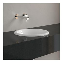 Villeroy & Boch Villeroy und Boch Loop & friends Einbauwaschbecken 4A590101 rund, ohne Hahnlochbank, ohne &Uuml;berlauf, &Oslash; 39 cm, wei&szlig;