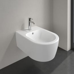 Villeroy & Boch Villeroy und Boch Avento Wand-Bidet 540500RW stone white C-plus, 1 Hahnloch, mit &Uuml;berlauf