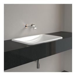 Villeroy & Boch Villeroy und Boch Loop & friends Einbauwaschbecken 4A6601R1 ohne Hahnlochbank, ohne &Uuml;berlauf, 67,5 x 45 cm, wei&szlig; C-plus