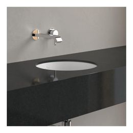 Villeroy & Boch Villeroy und Boch Loop & friends Unterbauwaschbecken 4A5101RW rund, ohne Hahnlochbank, ohne &Uuml;berlauf, &Oslash; 33 cm, stone white C-plus