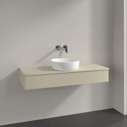 Villeroy & Boch Villeroy und Boch Antao Waschtisch-Unterschrank K10010HJ 120x19x50cm, Waschbeckenplattenfarbe Lack, silk grey matt lacquer