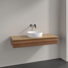 Villeroy & Boch Villeroy und Boch Antao Waschtisch-Unterschrank K10011HM 120x19x50cm, Waschbeckenplattenfarbe honey oak, warm walnut