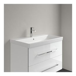 Villeroy & Boch Villeroy und Boch Avento M&ouml;bel-Waschtisch 415680RW 800 x 470 x 165 mm, mit &Uuml;berlauf, Stone White CeramicPlus