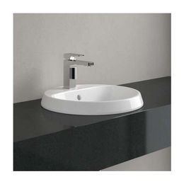Villeroy & Boch Villeroy und Boch Architectura Einbauwaschbecken 5A654601 450 x 450 x 170 mm, Wei&szlig; Alpin, ohne &Uuml;berlauf, Unterseite nicht glasiert