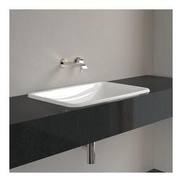 Villeroy & Boch Villeroy und Boch Loop & friends Einbauwaschbecken 4A6600R1 ohne Hahnlochbank, mit &Uuml;berlauf, 67,5 x 45 cm, wei&szlig; C-plus