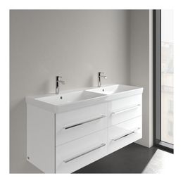 Villeroy & Boch Villeroy und Boch Avento Schrank-Doppelwaschtisch 4A23CKR1 1200 x 470 x 160 mm, mit &Uuml;berlauf, Wei&szlig; Alpin CeramicPlus