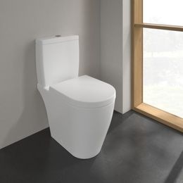 Villeroy & Boch Villeroy und Boch Avento Tiefsp&uuml;l-WC-Kombi 5644R0RW 37 x 64 cm, DirectFlush, bodenstehend, stone white C-plus