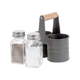 Excellent Houseware Pfeffer- und Salzbeh&auml;lter, Set in grau | Gr.: onesize