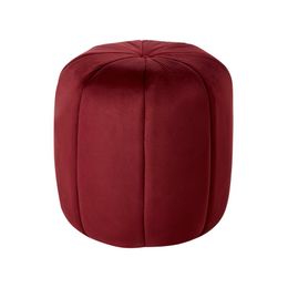 Beliani Pouf SELBY in Rot - (W) 40 x (H) 46 x (L) 40 cm | Gr.: onesize