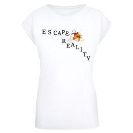F4NT4STIC T-Shirt Alice im Wunderland Escape Reality Falling in wei&szlig; | Gr.: 4XL