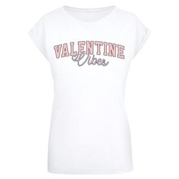 F4NT4STIC Extended Shoulder T-Shirt Valentinstag Valentine Vibes in wei&szlig; | Gr.: XXL