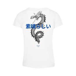 F4NT4STIC Ladies Box T-Shirt Drache in weiß | Gr.: 5XL