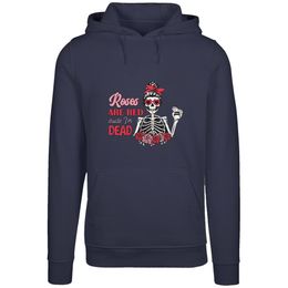 F4NT4STIC Hoodie Anti Valentinstag Roses are red in marineblau | Gr.: XS