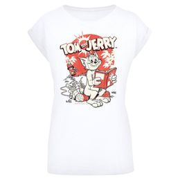 F4NT4STIC T-Shirt Tom and Jerry TV Serie Rocket Prank in wei&szlig; | Gr.: 4XL
