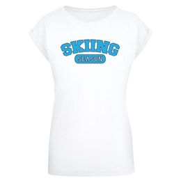 F4NT4STIC T-Shirt Skiing Season Winter Sport in wei&szlig; | Gr.: XS