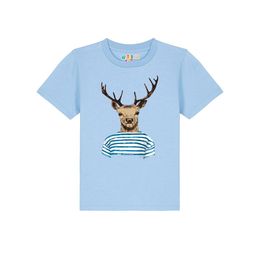 Watabout.kids Shirt 'Hirsch' boy Blue size 152/158