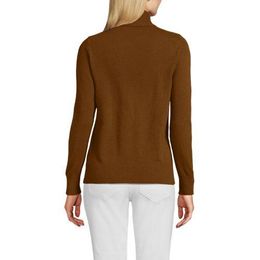 LANDS' END Rollkragen-Pullover aus Kaschmir, Damen,  Beige, Kaschmir, by Lands' End