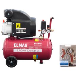ELMAG Kompressor EUROAIR 220/8/24 W - SET-AKTION