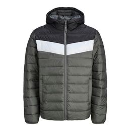 Jack & Jones JACK & JONES Jacke 'JJWEST' Herren Gr&ouml;&szlig;e L grau / schwarz / wei&szlig;