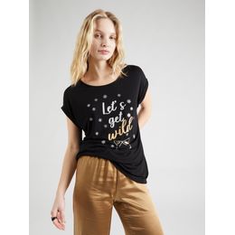 ABOUT YOU T-Shirt 'Betty' Damen Gr&ouml;&szlig;e XS gold / schwarz / silber