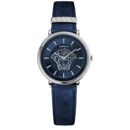Versace Analoguhr Damen Gr&ouml;&szlig;e One Size blau