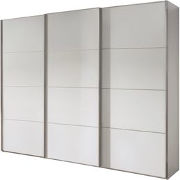 Schwebet&uuml;renschrank Wiemann "Phoenix, Made in Germany, modernes Design, Highlight, Blickfang", wei&szlig;, dekor, B:246cm H:217cm T:67cm, Schr&auml;nke, Schwebet&uuml;renschrank, maximaler Staurraum, inkl.Einlegeb&ouml;den, W&auml;scheb&ouml;den u. D&auml;mpfer