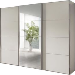 Schwebet&uuml;renschrank Wiemann "Phoenix, Made in Germany, modernes Design, Highlight, Blickfang", champagner, dekor, B:246cm H:217cm T:67cm, Schr&auml;nke, Schwebet&uuml;renschrank, maximaler Staurraum, inkl.Einlegeb&ouml;den, W&auml;scheb&ouml;den u. D&auml;mpfer
